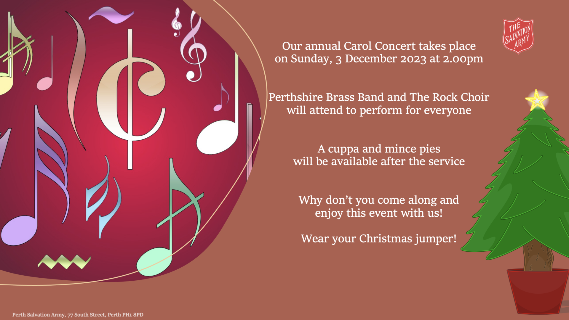 Salvation Army’s Annual Carol Concert | Perth Action of Churches Together